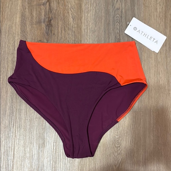 Athleta | Swim | Athleta Swimsuit Bikini Bottom Purple Orange ...